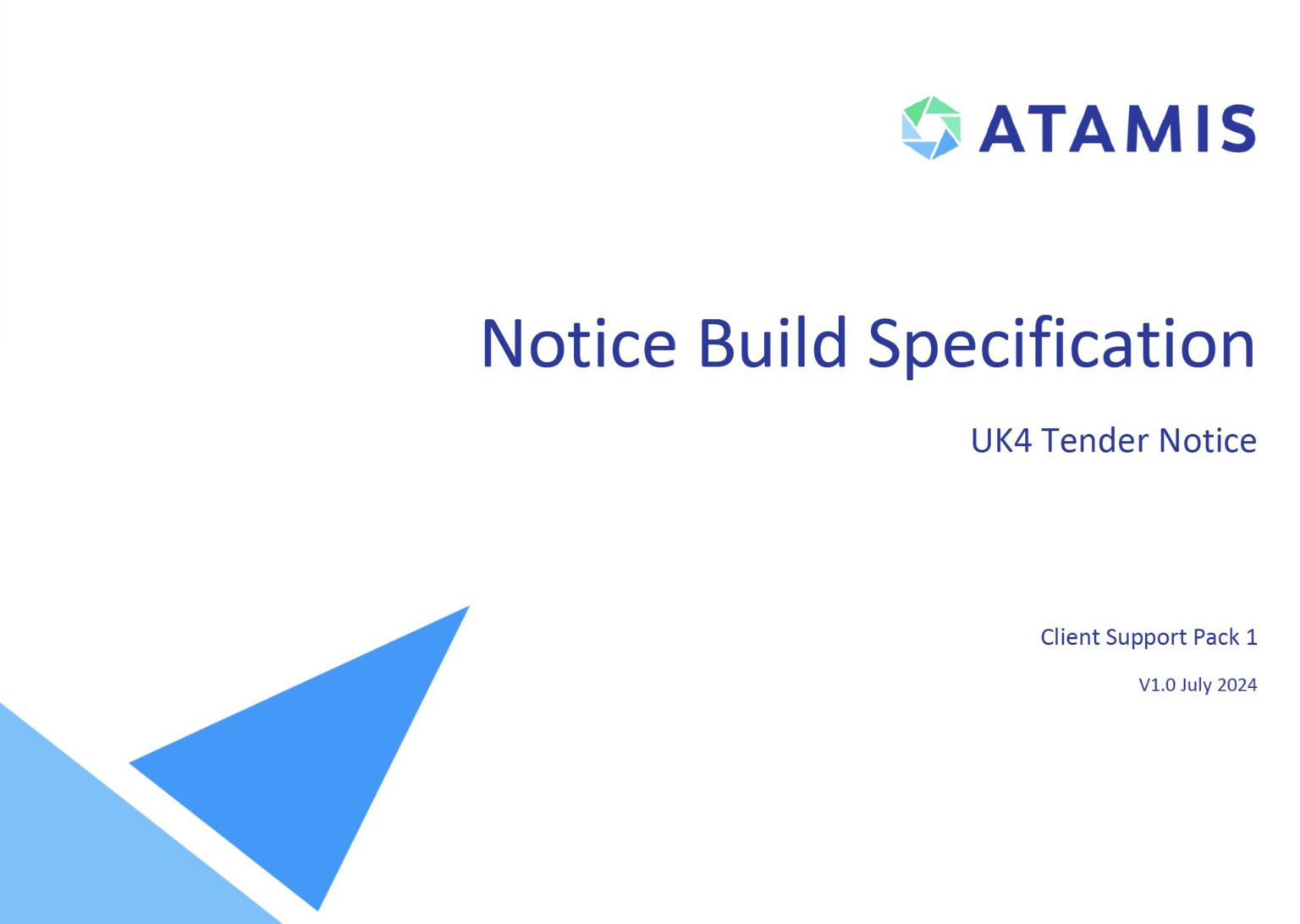 UK4 - Tender Notice - Atamis